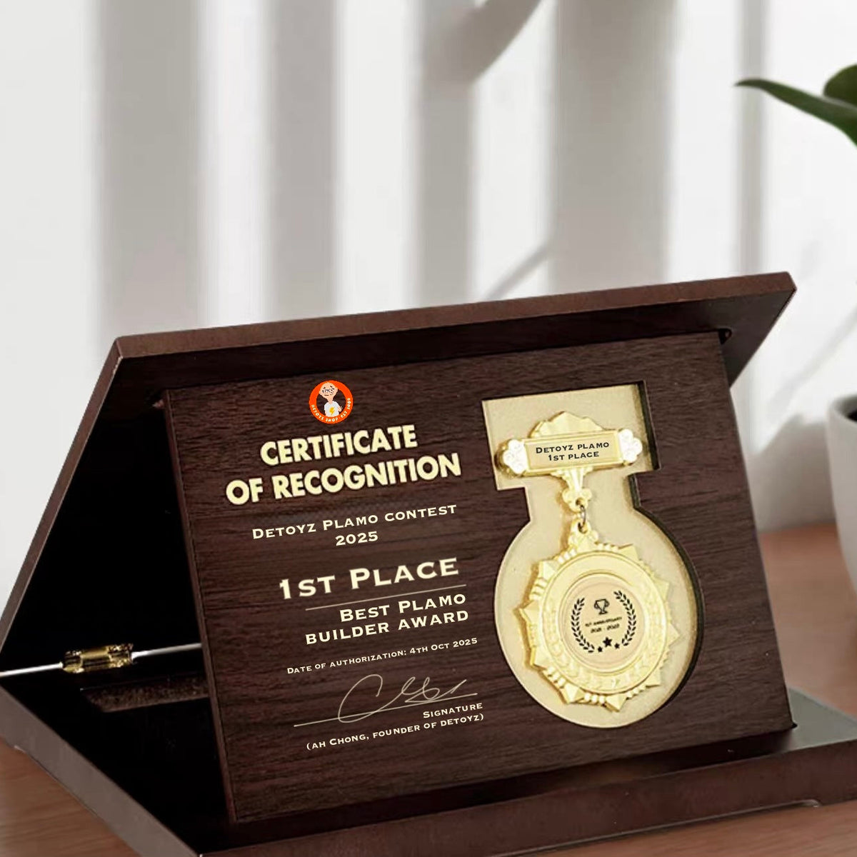 Trophy Reveal – DeToyz Plamo Contest 2025 Official Design – De Toyz Shop