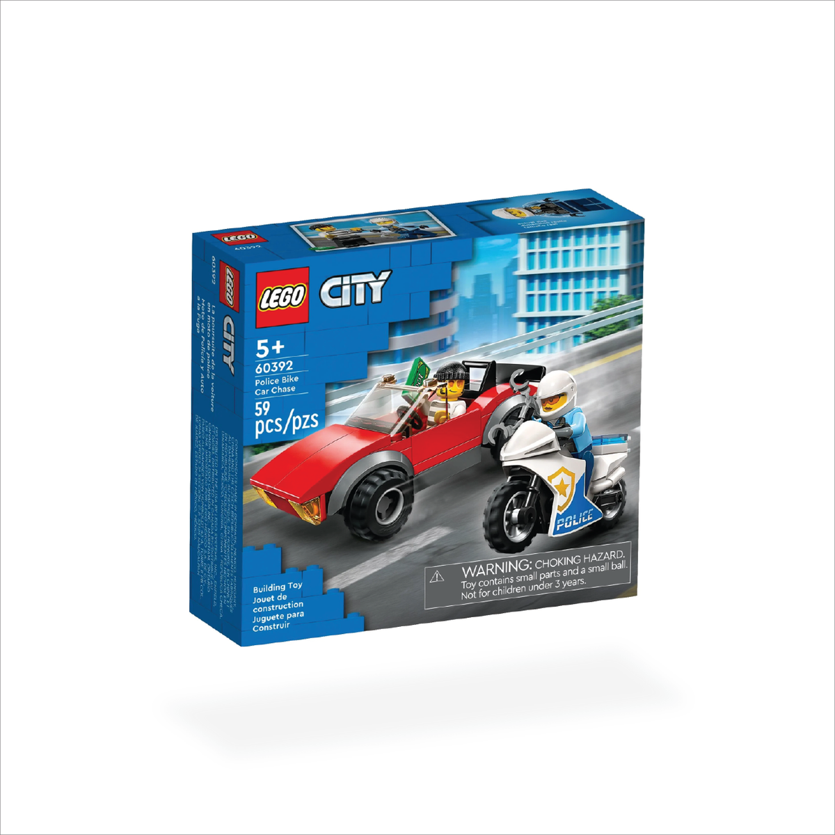 LEGO 60392 Police Bike Car Chase – De Toyz Shop