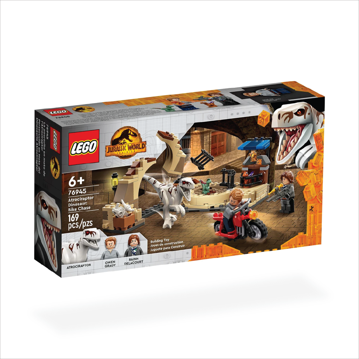 LEGO 76945 Atrociraptor Dinosaur: Bike Chase – De Toyz Shop