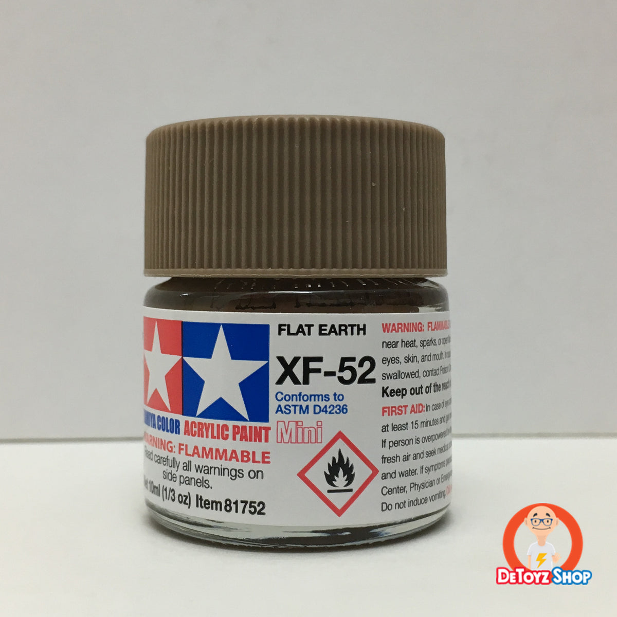 Tamiya Acrylic Color XF-52 Flat Earth (10ml) – De Toyz Shop